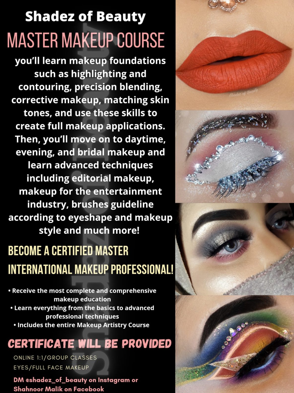 Master Makeup Course – Shadez of Beauty Training Institute Canada
